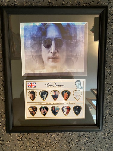 John Lennon Guitar Picks Display~LIMITED EDITION OF 150~The Beatles | eBay