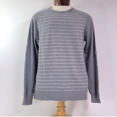 New! Goodfellow Men's Crew-neck Pullover Sweater Agate Gray Striped ...