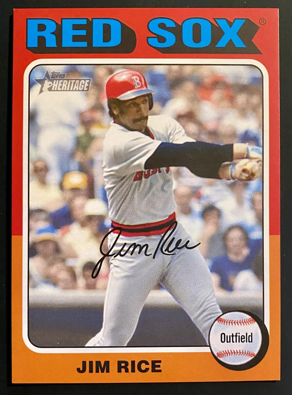 2 RED SOX JIM RICE BOX TOPPER & FLASHBACK 1975 RETRO 2024 TOPPS ...