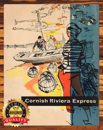 British Rail, Cornish Riviera Express 1958 - Metal Sign 11 x 14 | eBay