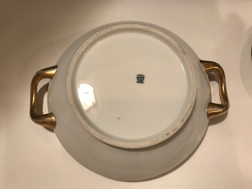 Vintage Victoria Australia China soup Taurine bowl with lid white with ...