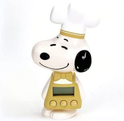 Peanuts Snoopy die-cut kitchen timer w/ magnet chef moca | eBay