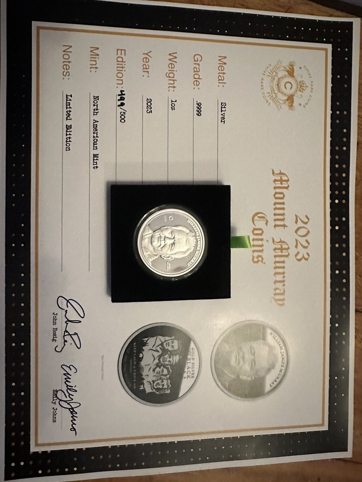 Chive Rare Coins Bill Murray - GSB Dinner - Silver Coin 1oz Silver Mt ...