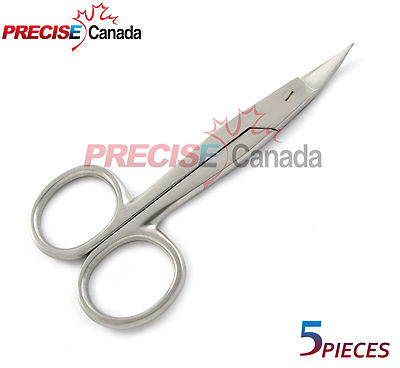 SET OF 5 DENTAL CROWN AND COLLAR FESTOONING SCISSORS CURVED DENTIST ...