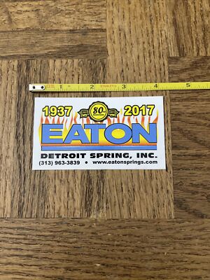 Eaton Detroit Springs Auto Decal Sticker | eBay