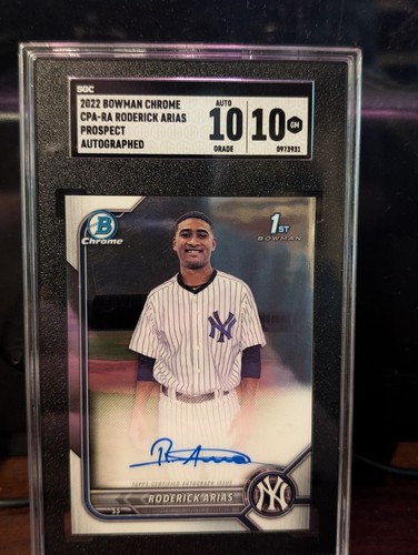 2022 Bowman Chrome Roderick Arias Auto SGC 10 | eBay