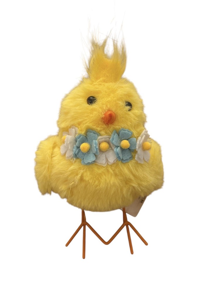 Easter Bunny Chicks Set of 3 Standing Decorations Figures Pink White ...