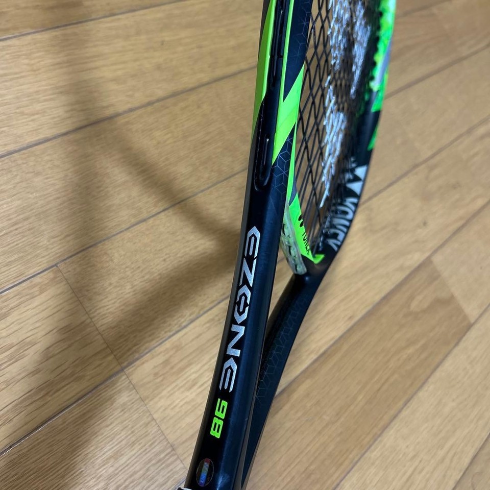 YONEX EZONE 98 Tennis Racket Black Green 305g Grip 2 Poly Tour Pro ...