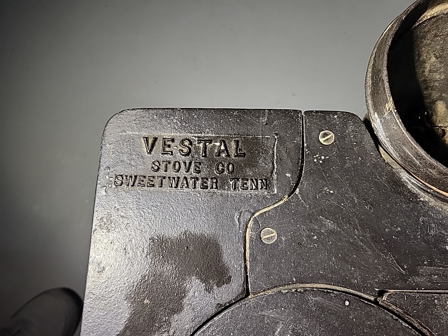Antique Old VESTAL STOVE CO SWEETWATER TN #5 CAST IRON SMALL COAL STOVE ...
