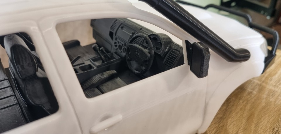 1:10 Scale N70 Hilux Dual Cab RC Crawler Body Shell 313mm wheelbase ...