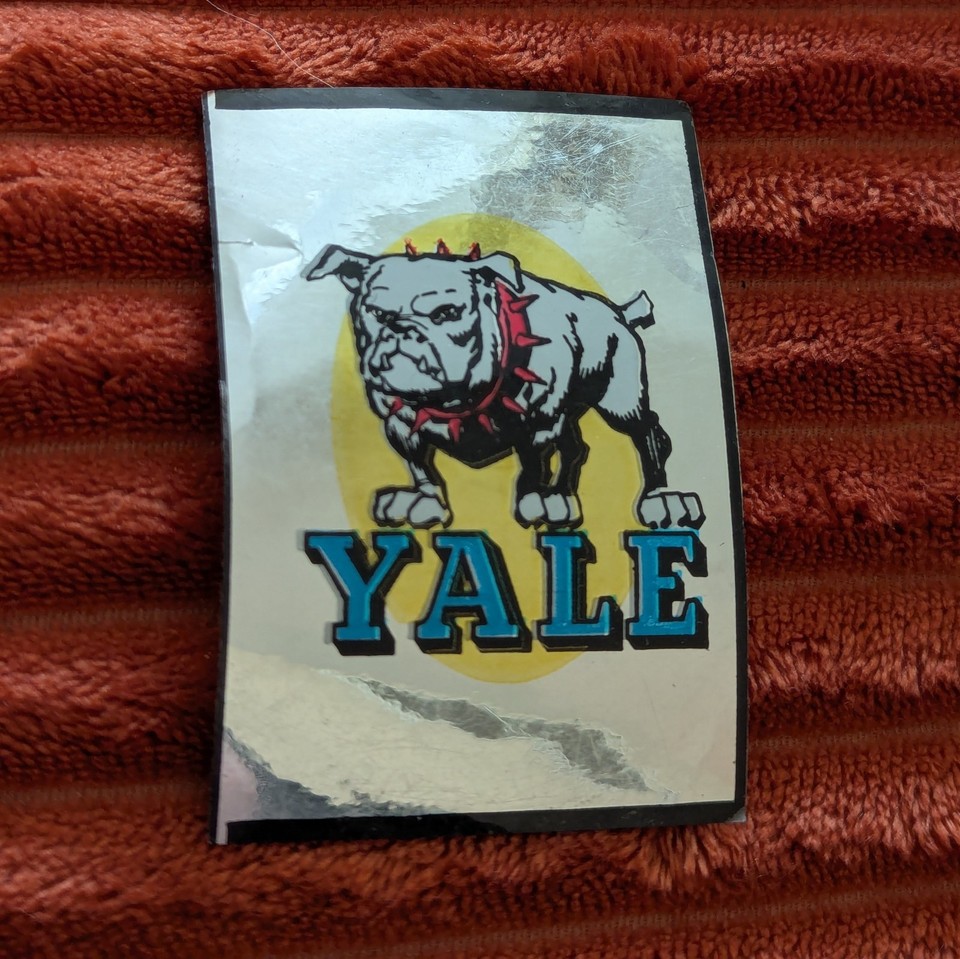Original 1960 Topps Football Card Metallic Stickers DUKE UCLA YALE SMU ...