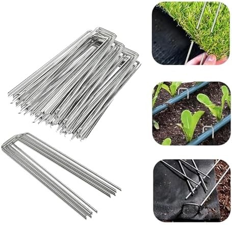 Galvanized steel garden landscape staple pins | eBay