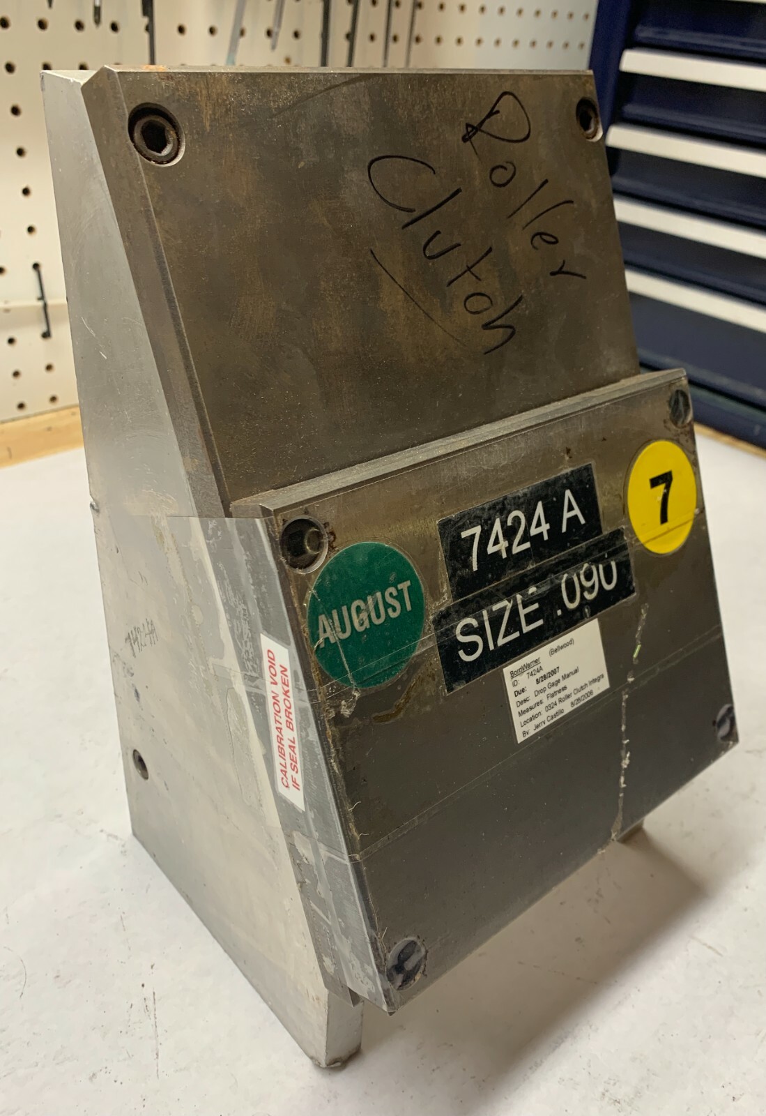 PRECISION GAGE Manual Drop Gage Flatness Gage - 7424 A - Size .090 ...