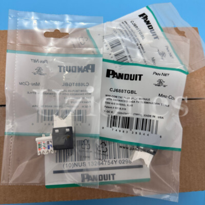 50X For Panduit CJ688TGBL Giga TX Cat6 Mini-Com RJ45 Network Jack ...