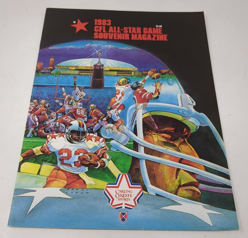 1983 CFL Canadian Football League All Star Game Magazine Football ...