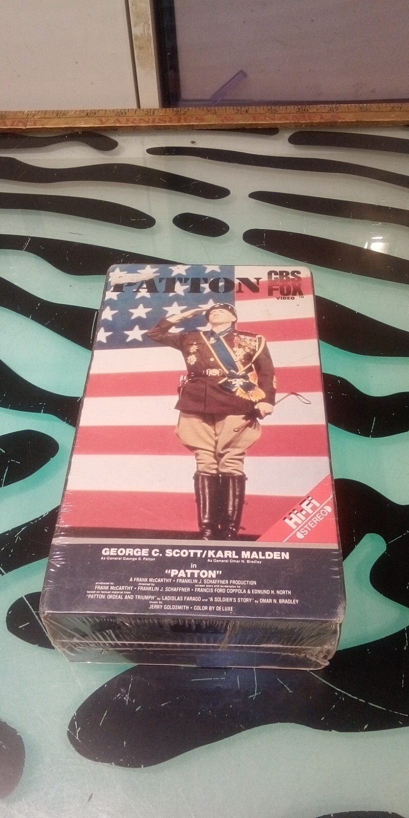 Patton (VHS, 1996, 2-Tape Set) Sealed VHS NOS CBS FOX George C Scott ...