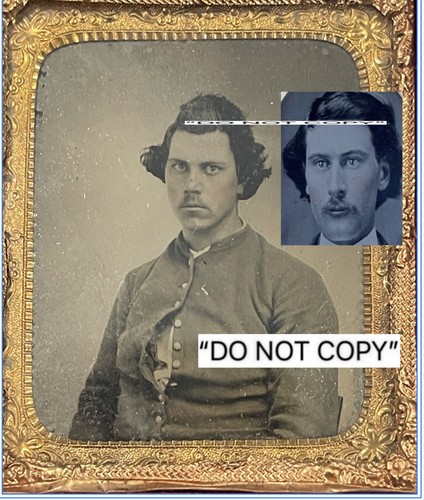 Civil War Jesse James? In Confederate CSA Butter Nut Jacket Tintype ...