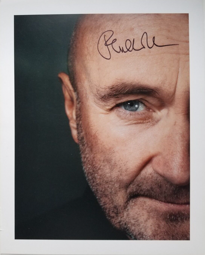 Phil Collins REAL hand SIGNED 8x10" Photo #4 JSA LOA Autographed ...