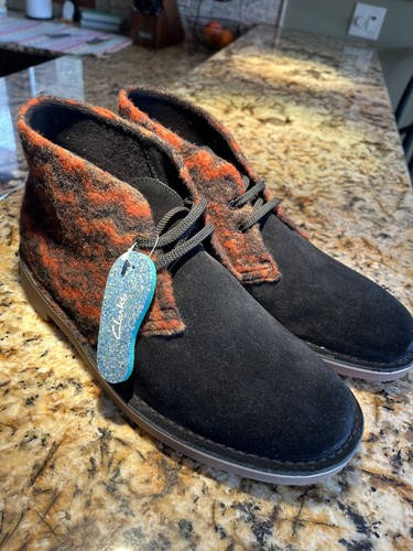 Clarks Bushacre 3 Men's Southwest Wool Suede Mid Top Chukka Boots Size ...