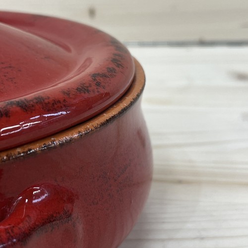 De Silva 6-Inch Red Terracotta Baking Bakeware Pot with Lid Made in ...