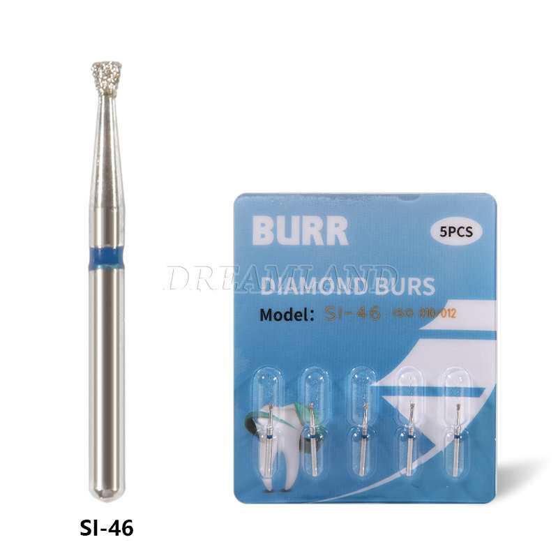 50PCS Dental Diamond Burs for High Speed Handpiece Turbine FG Bur 1.6mm ...