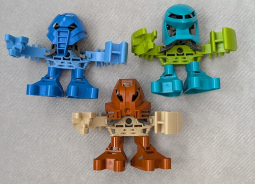LEGO Bionicle Tohunga McDonalds Happy Meal: 1388 Huki, 1390 Maku, 1392 ...