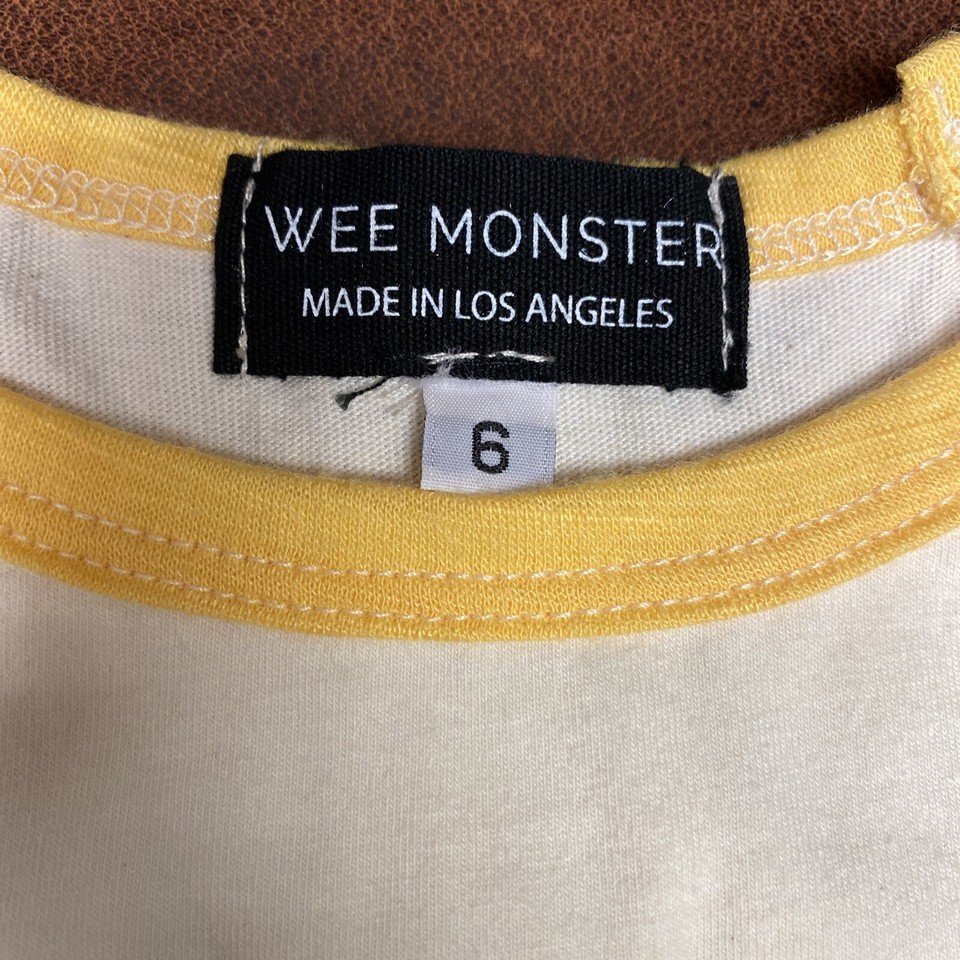 NWT Wee Monsters SOUR Raglan SHIRT BOYS GIRLS SIZE 6 *See Description ...