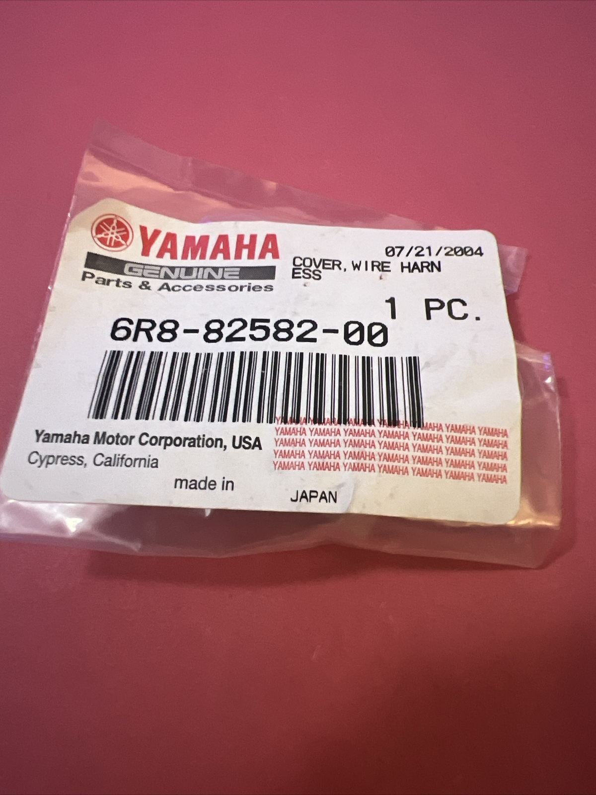 Genuine Yamaha Marine 6R8-82582-00 Wire Harness Cover OEM New Factory ...