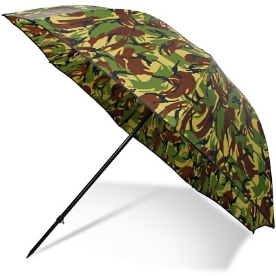 Carp Fishing Brolly 45" Umbrella Shelter System DPM Camo with Tilt ...