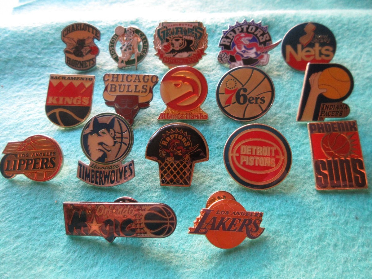 Retro Nba Logos NBA Basketball Logo Lapel Pin Some Vintage U Pick