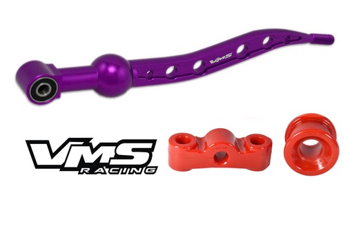 PURPLE VMS RACING SHORT THROW SHIFTER F+R POLYURETHANE BUSHINGS FOR ...