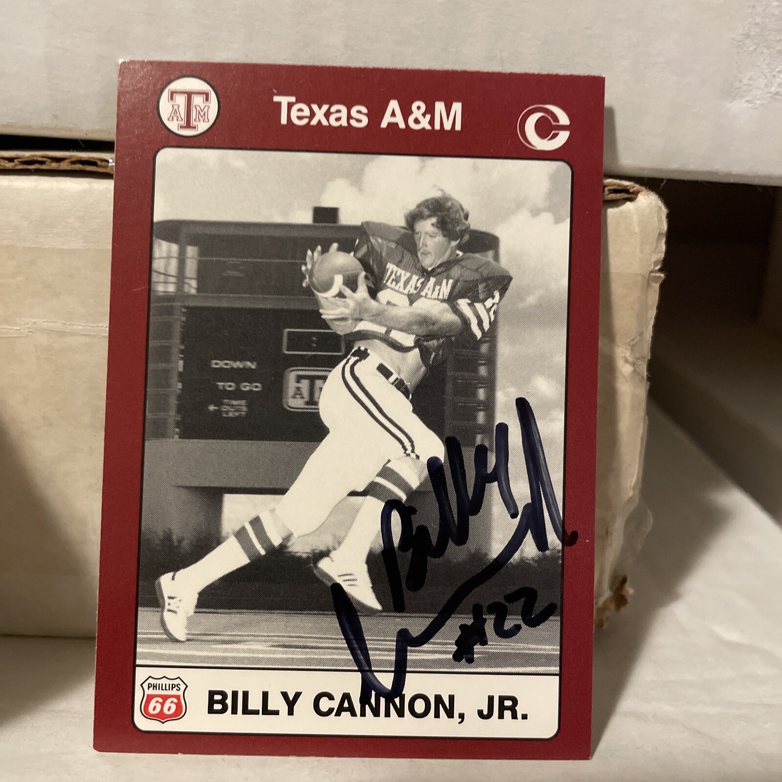 Billy Cannon Jr -Texas A&M Aggies- Autographed Card - Dallas Cowboys | eBay