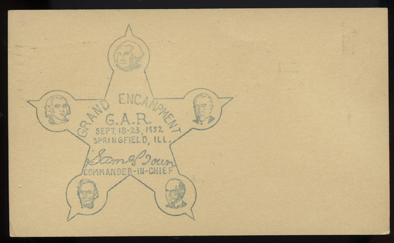 GAR 1932 SPRINGFIELD, ILLINOIS * GRAND ENCAMPMENT postcard | eBay