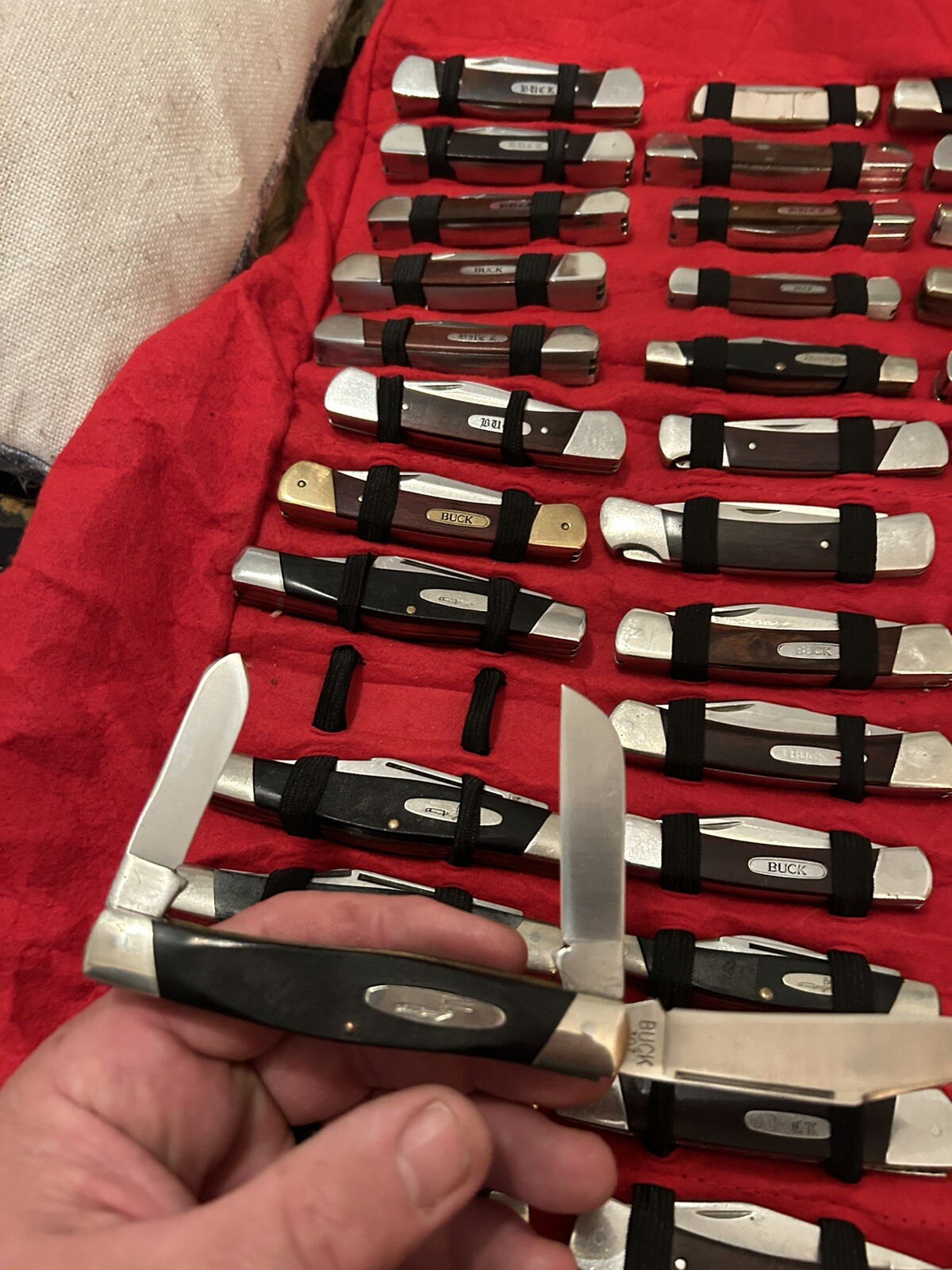 Lot Of 51 Vintage Buck Knives, Some Rare, Old Roll Cutlery, Years Of ...