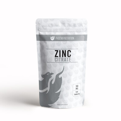 Zinc Citrate 30mg x 120 Tablets Triple Strength 300% RDA | eBay UK