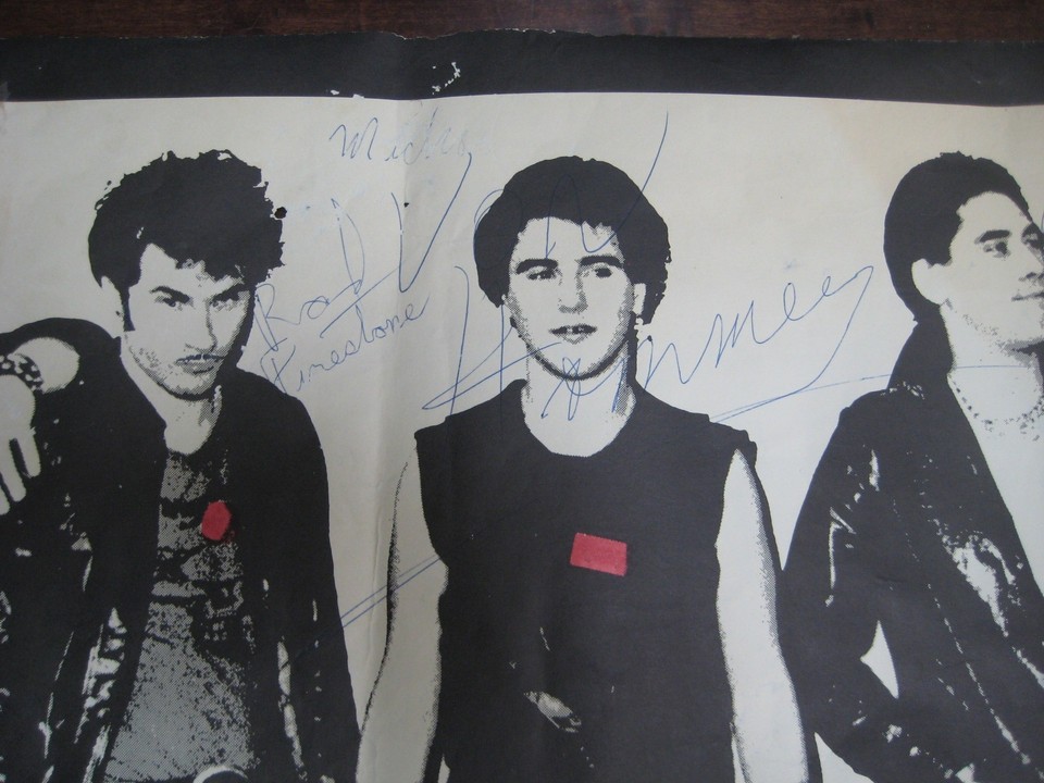Rubber City Rebels Signed Promo Poster Rare punk Sire Records kbd ...