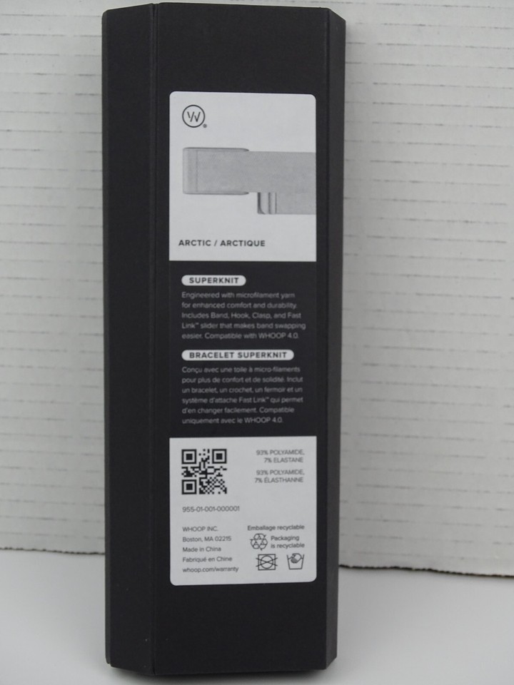 Whoop Arctic Superknit Replacement Band for Whoop 4.0 Used With Box | eBay