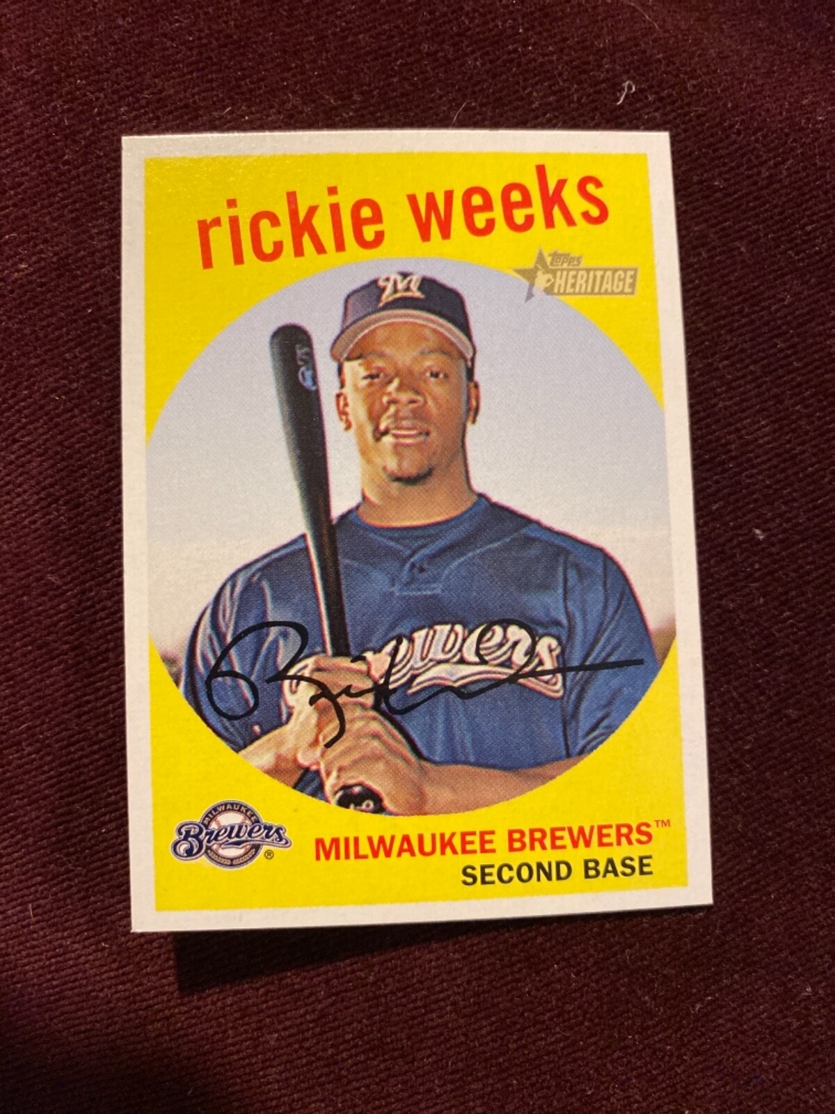 2008 Topps Heritage - Rickie Weeks #186 for sale online | eBay