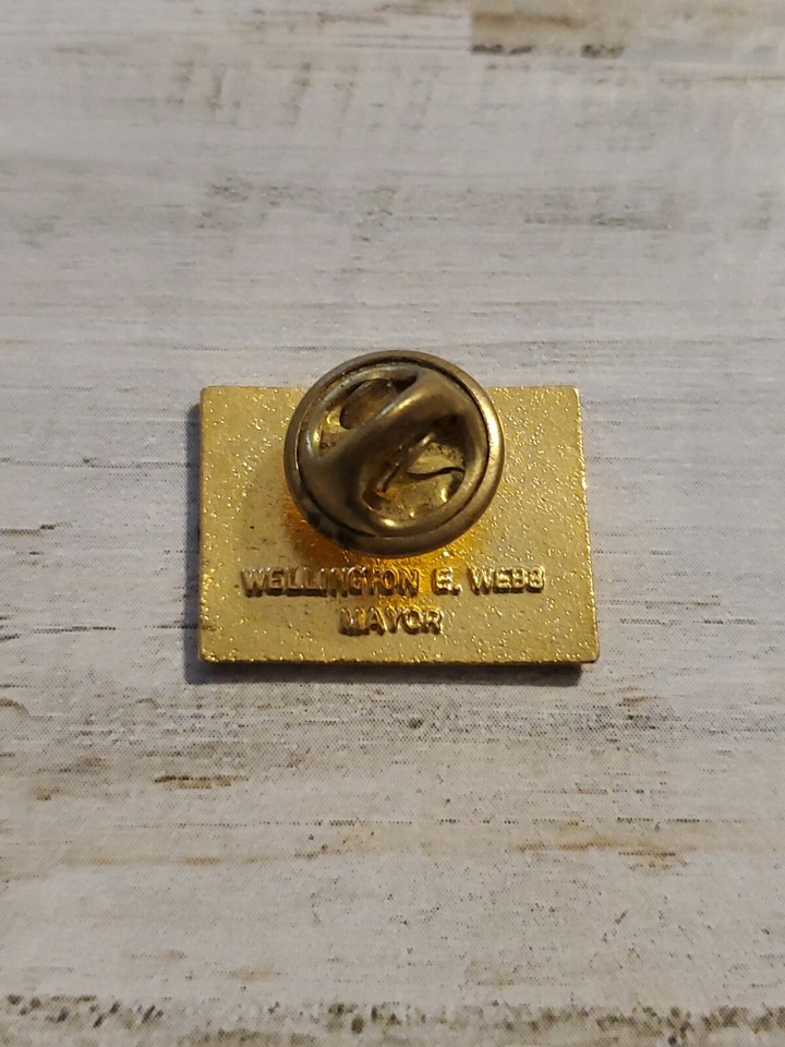 VINTAGE enamel DENVER COLORADO ski mountain Pin dg | eBay