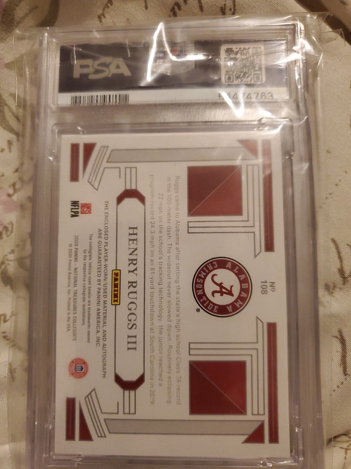 2020 National Treas.cllgt Henry Rugs III College Materials Sig Psa 10 ...