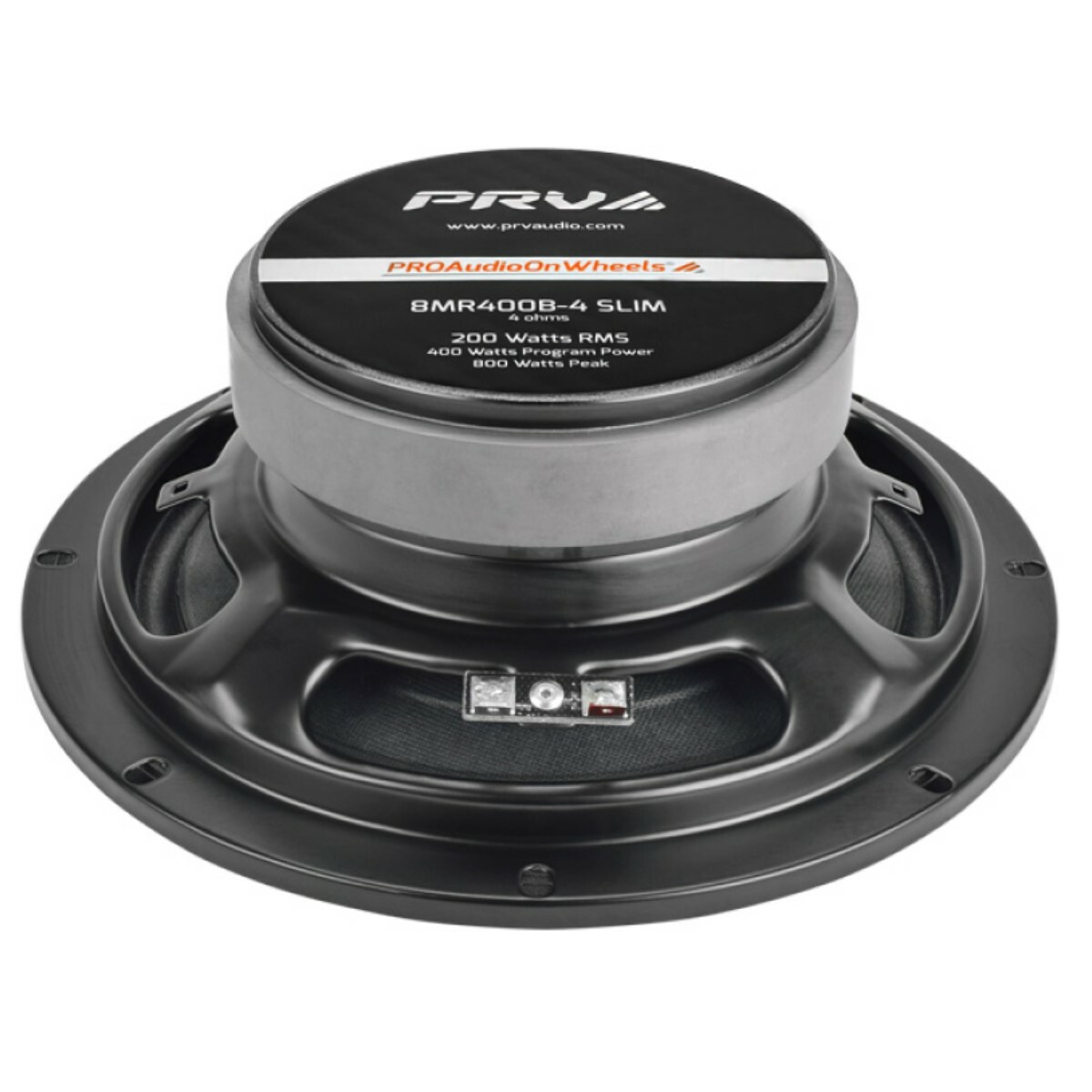 2x PRV Audio 8" Shallow Midrange Bullet Speakers 8MR400B-4 SLIM 4 Ohms ...