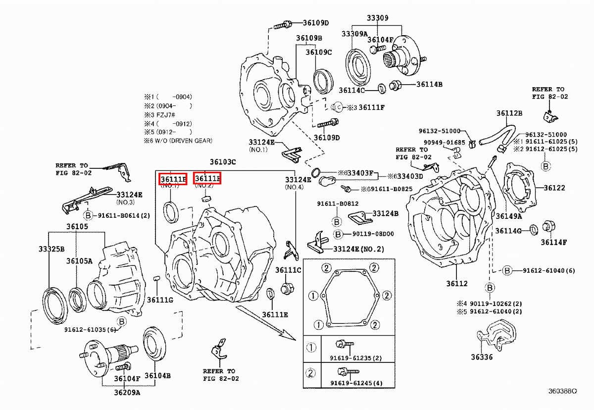Genuine Toyota LandCruiser HZJ81 Mega Cruiser BXD20 Transfer Case Oil ...