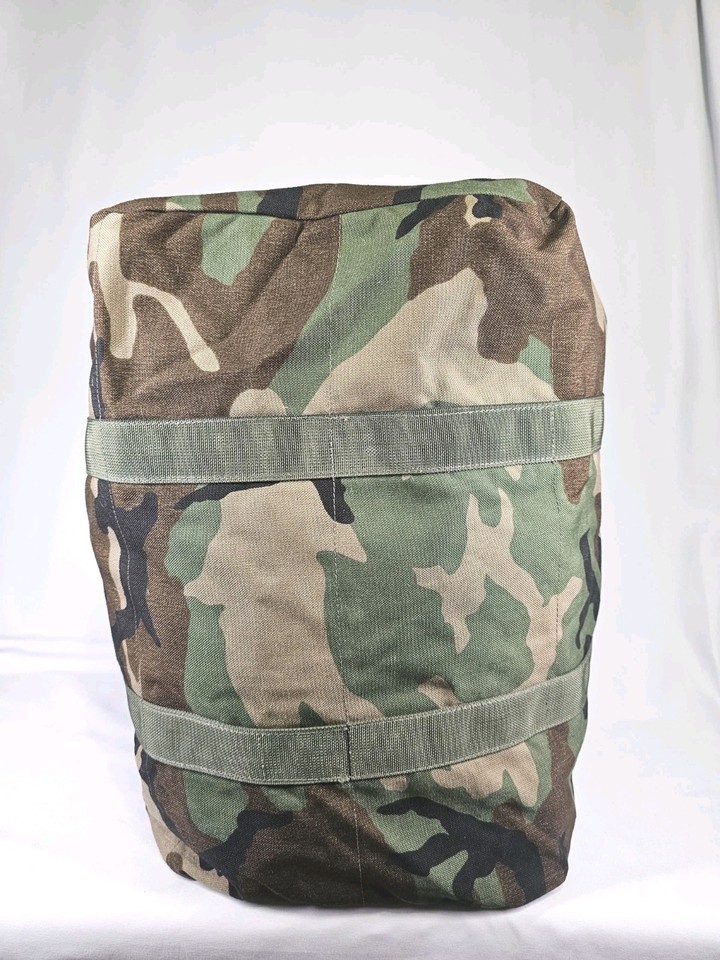 Military Flyers Kit Bag Woodland Green Nylon Carry Straps Duffel USMC ...