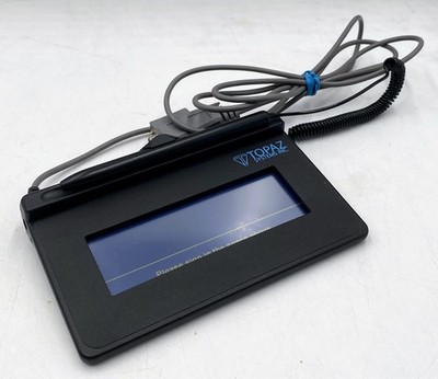 Topaz SigLite T-S460-B-R 1x5 Serial Electronic Signature Capture Pad w ...