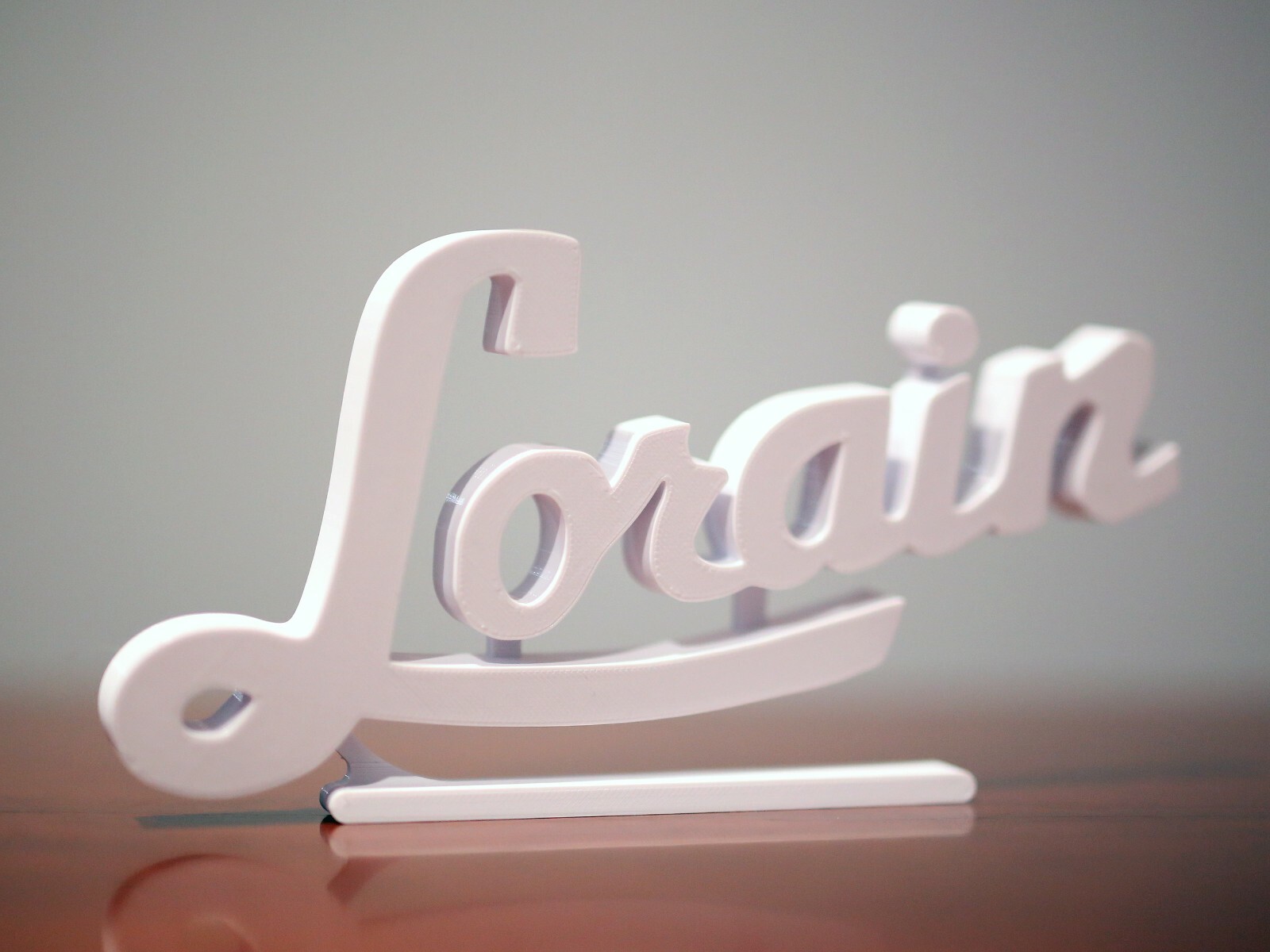 Lorain Ohio Logo Script Sign Statue 7 1/4" Office Desk or Home Decor ...