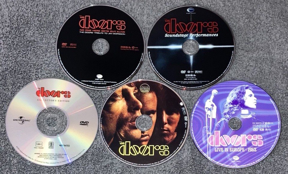The Doors DVD Europe 1968/Hollywood Bowl/Soundstage/Classic Albums - 5 ...