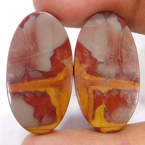 34,00 Cts. Pierre Précieuse Cabochon Ovale Noreena Jasper Rouge ...