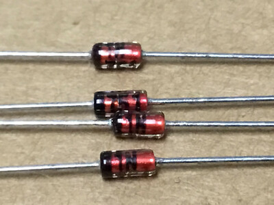 (100 PC) MOTOROLA 1N751A Zener Diode, Two Terminal, 5.1 Volt, 5%, DO-35 ...