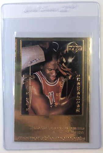 1999 UD 22KT Gold Michael Jordan 91 Crying Trophy, GSC Gem Mint 10 ...
