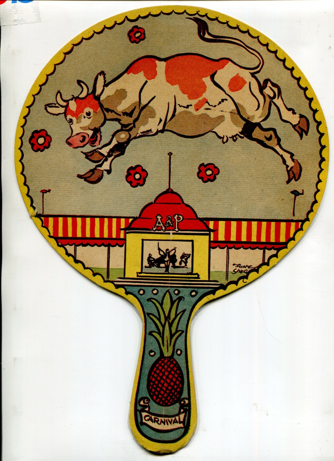 Century of Progress 1933 Chicago Worlds Fair A & P CARNIVAL Hand Fan | eBay